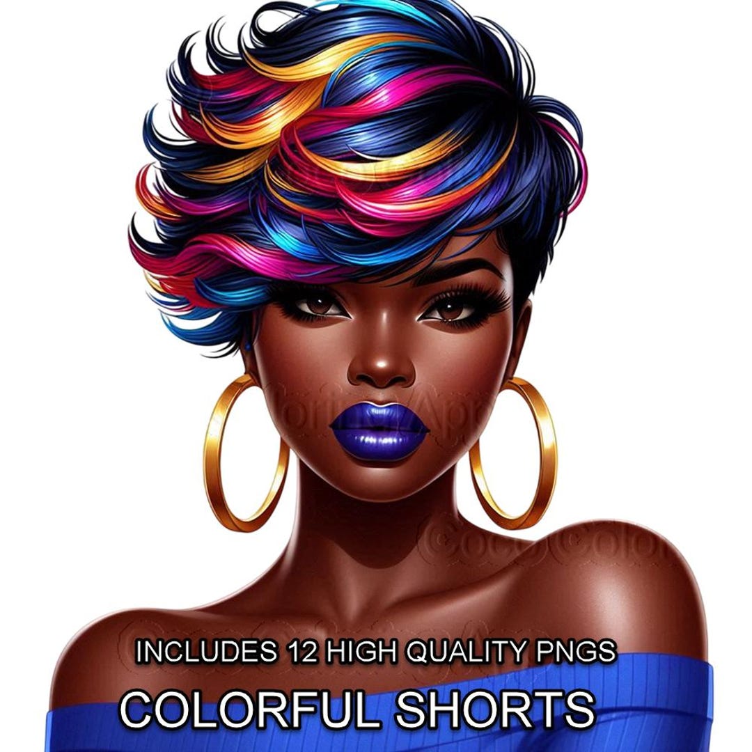 Clip Art Bundle | Black Women PNG Files | Transparent Background | PLR ...