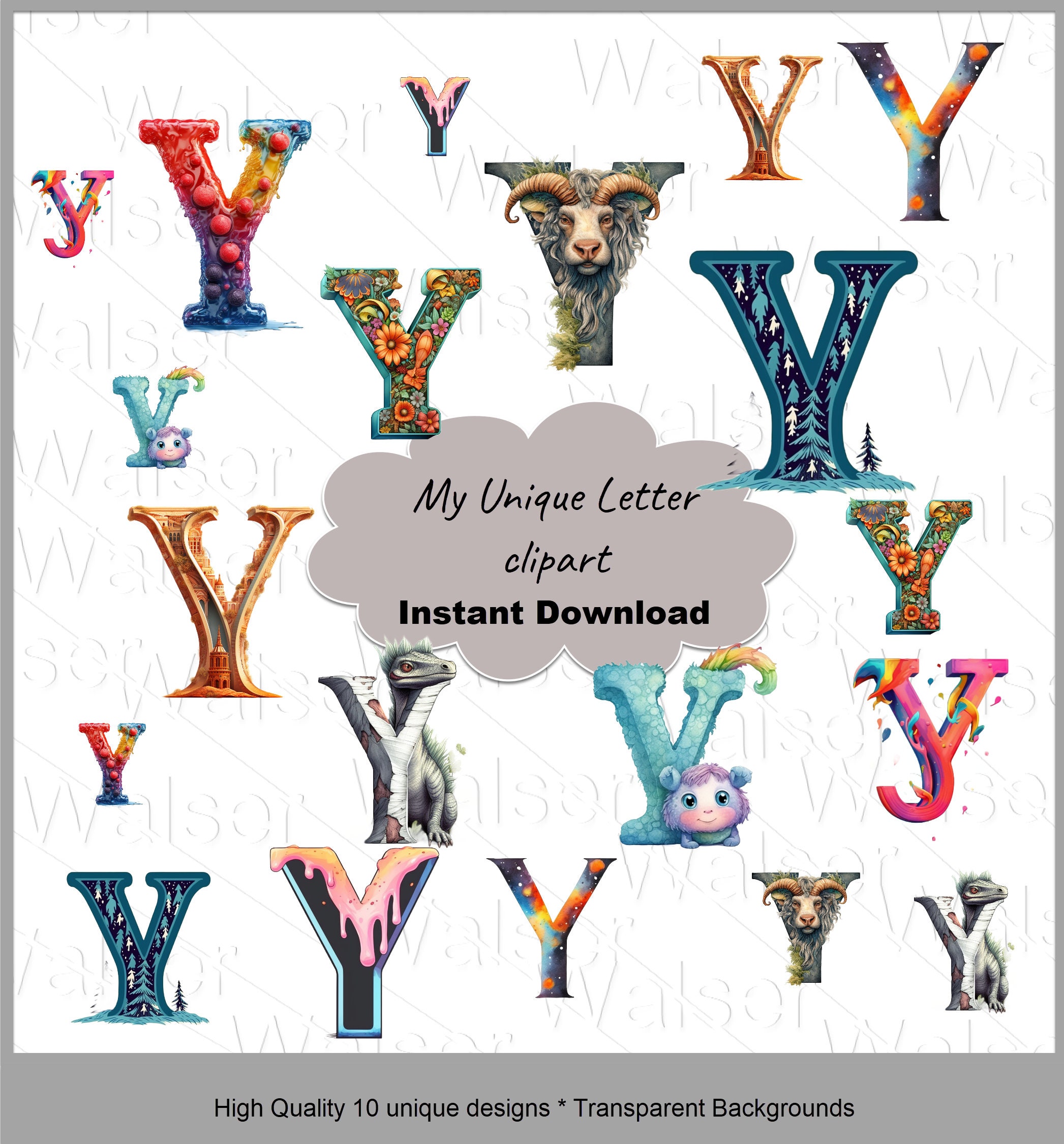 Letter Y Clip Art