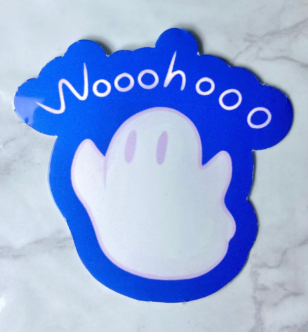 Cute Ghost Sticker// Waterproof Sticker// - Etsy