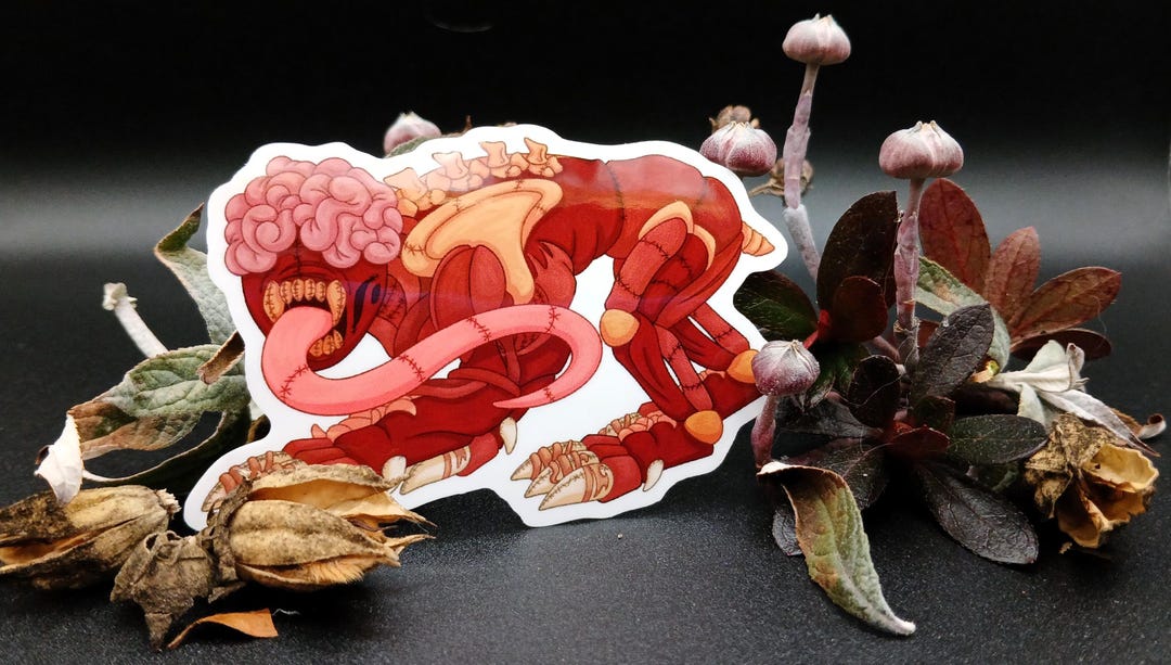Resident Evil Licker Sticker: Plushie Fan Art, Clear (3"x2") - Etsy