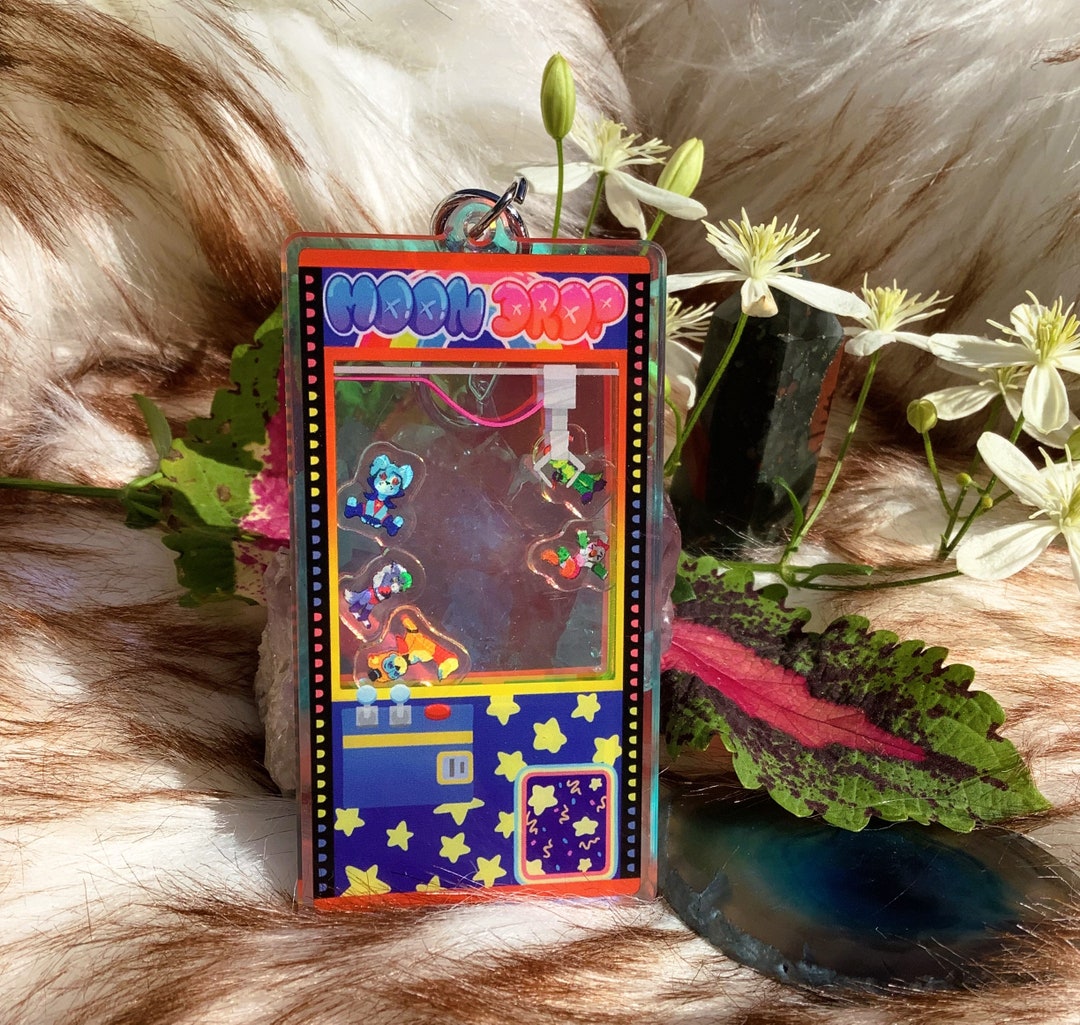 FNAF Security Breach Claw Machine Shaker Keychains 3.5" Double-sided ...