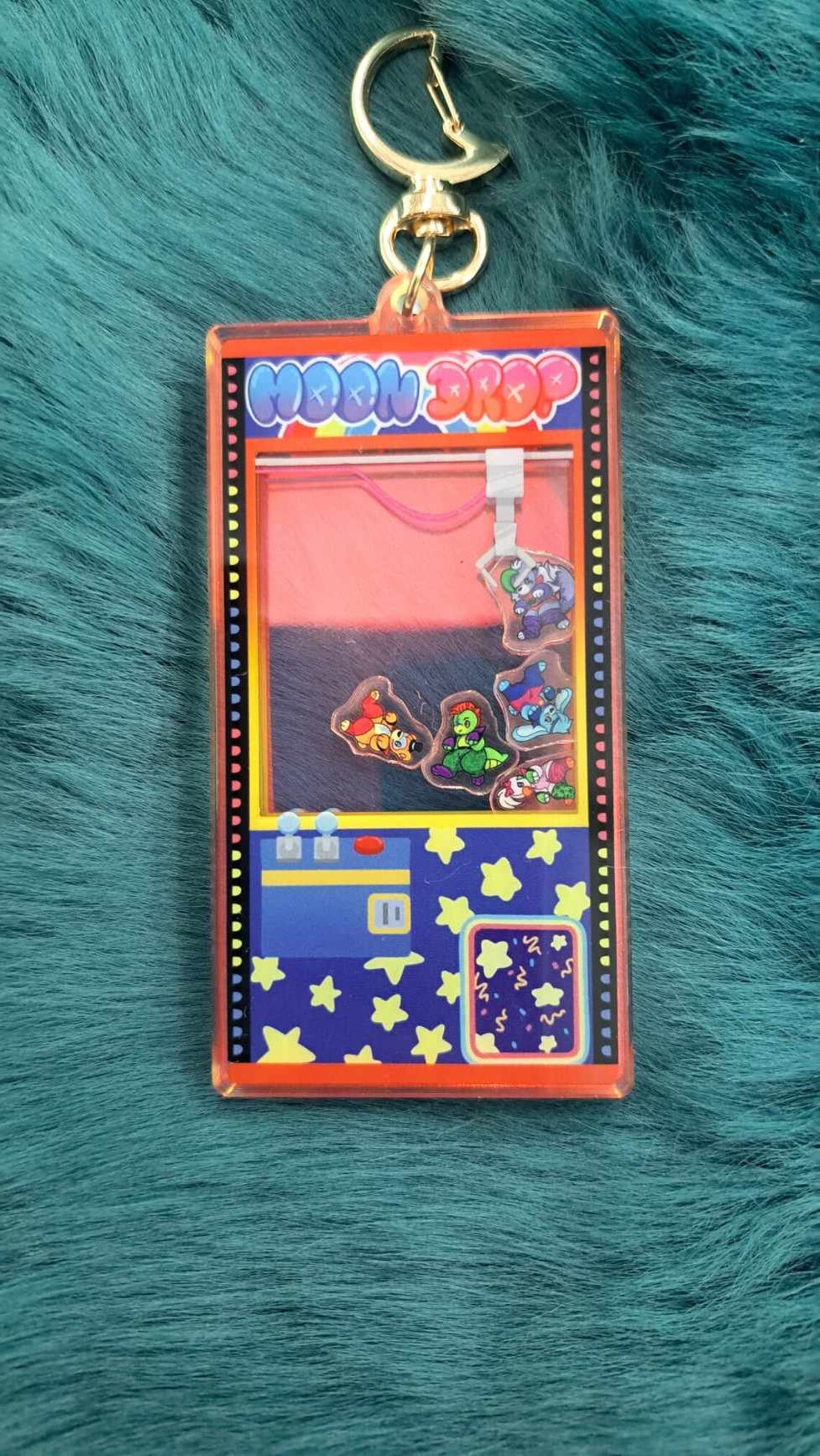 FNAF Security Breach Claw Machine Shaker Keychains 3.5 Double-sided ...