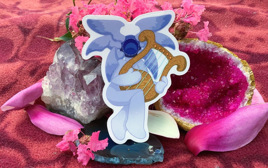 Plushy Angel Sticker, Custom Design, Adorable Plush, Halloween, Monster ...