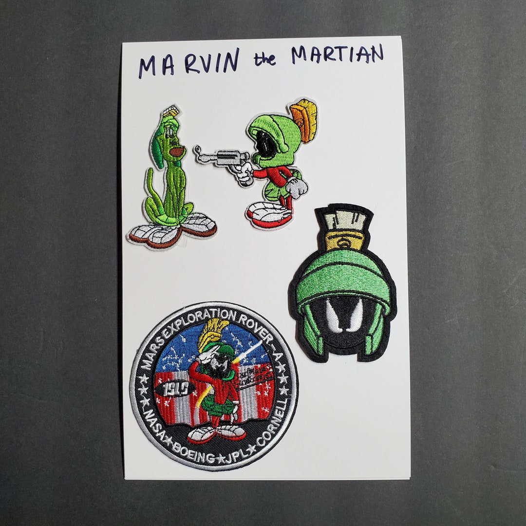 Marvin the Martian 3"-4" DELUXE Patch Set of 4 - Etsy