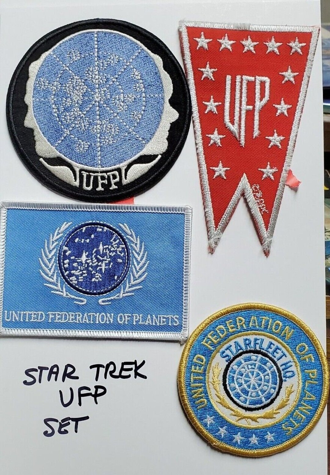 Vintage Star Trek UFP Set of 4 Embroidered Patches From Lincoln ...