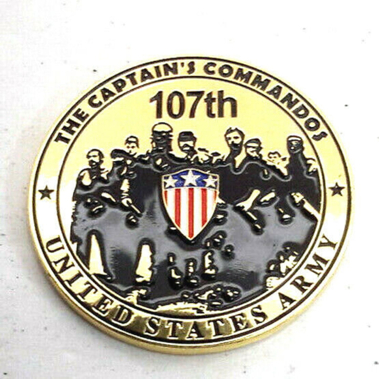 Captain America 107th Commandos 2" Challenge Coin- Limited Edition of ...