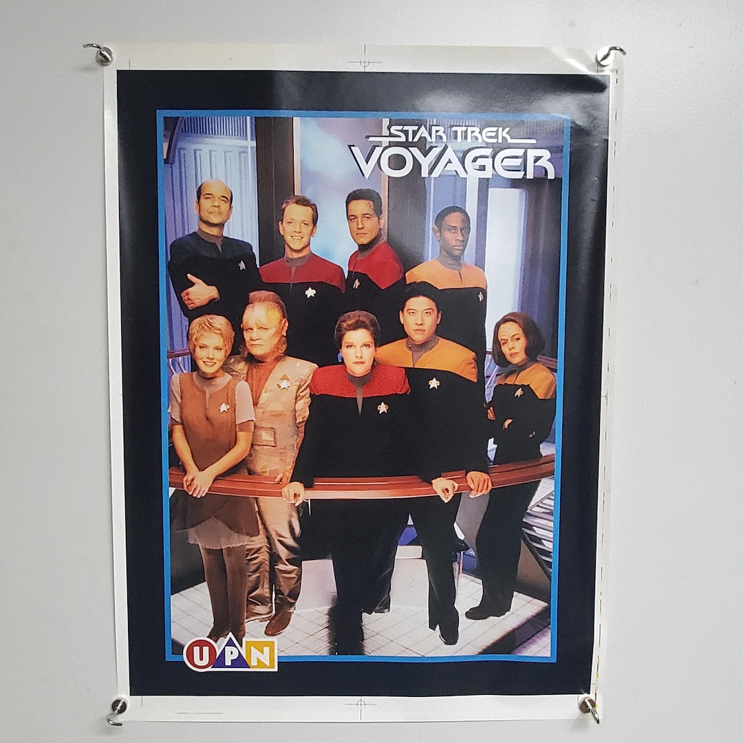 Original 1995 Star Trek Voyager UPN Promo Poster 20"x27" - Etsy