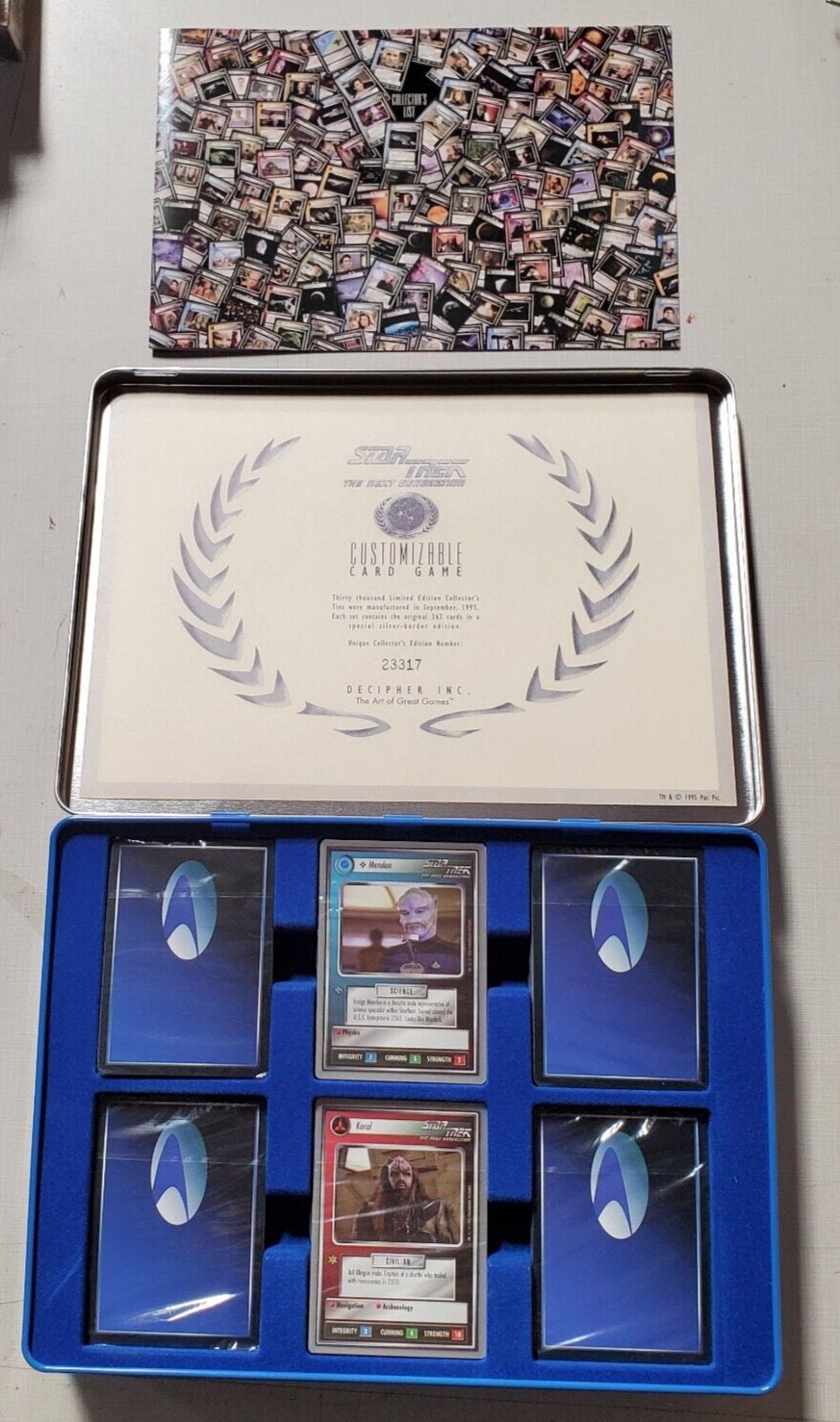 1995 Star Trek:next Generation Decipher CCG Complete Set 363 - Etsy