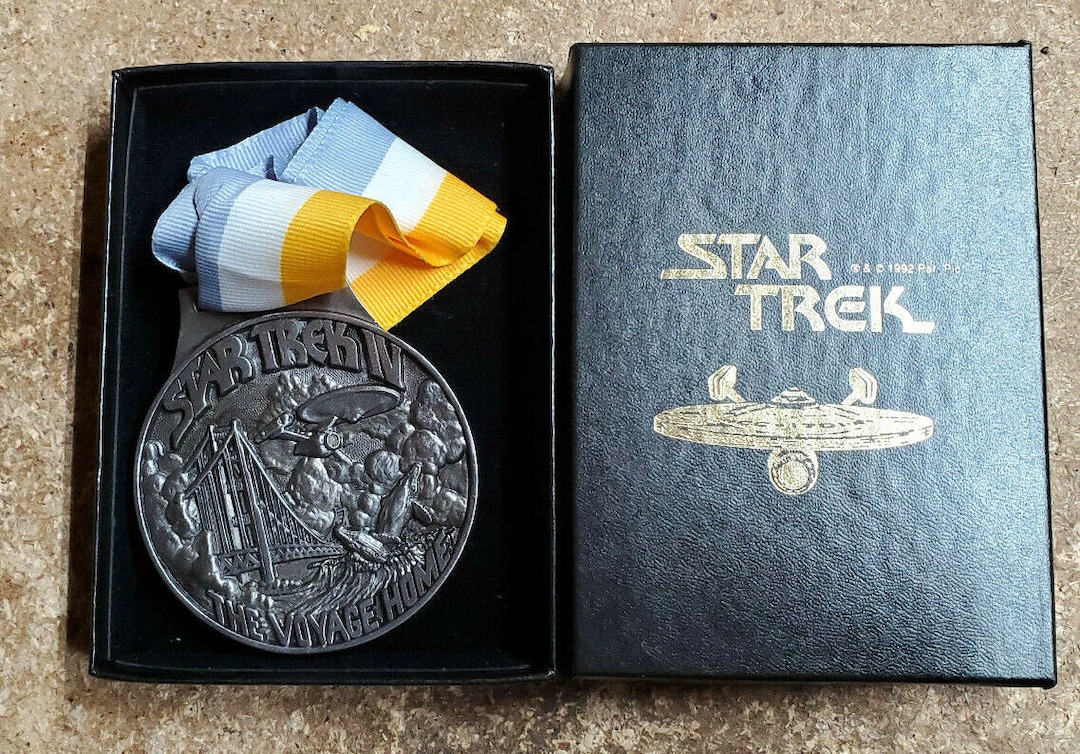 Vintage Star Trek Iv/challenger Commemorative Metal Medallion With ...
