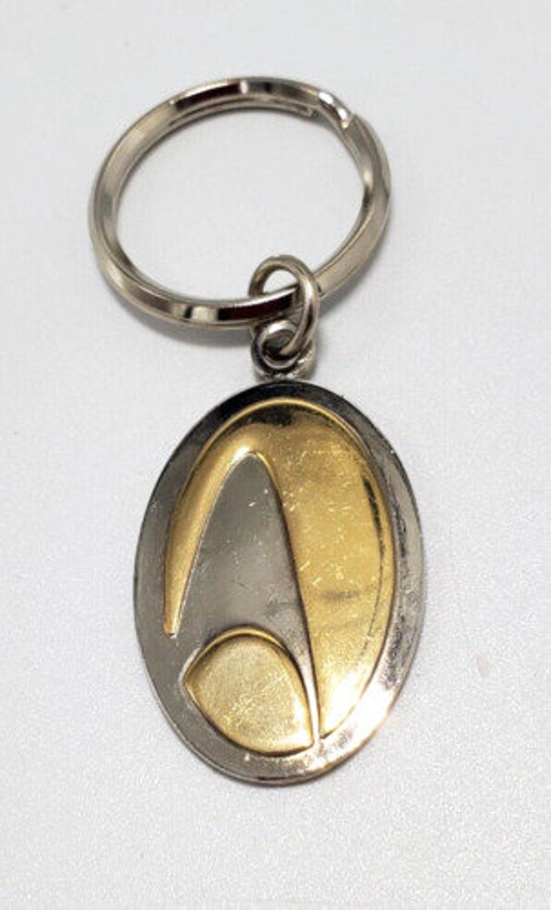 Vintage 1.5" Delta Shield- Gold Star Trek Key Chain- Hollywood Pin - Etsy