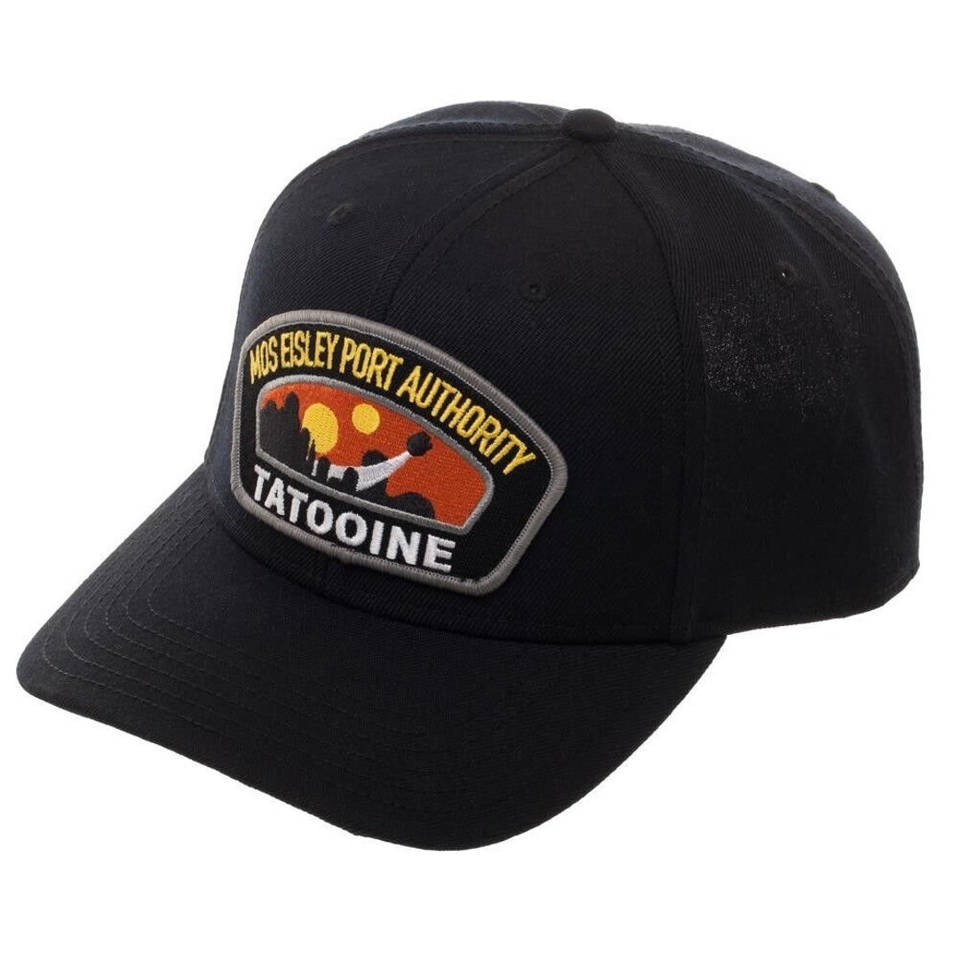 Star Wars Mos Eisley Spaceport Logo on Black Baseball Cap - Etsy