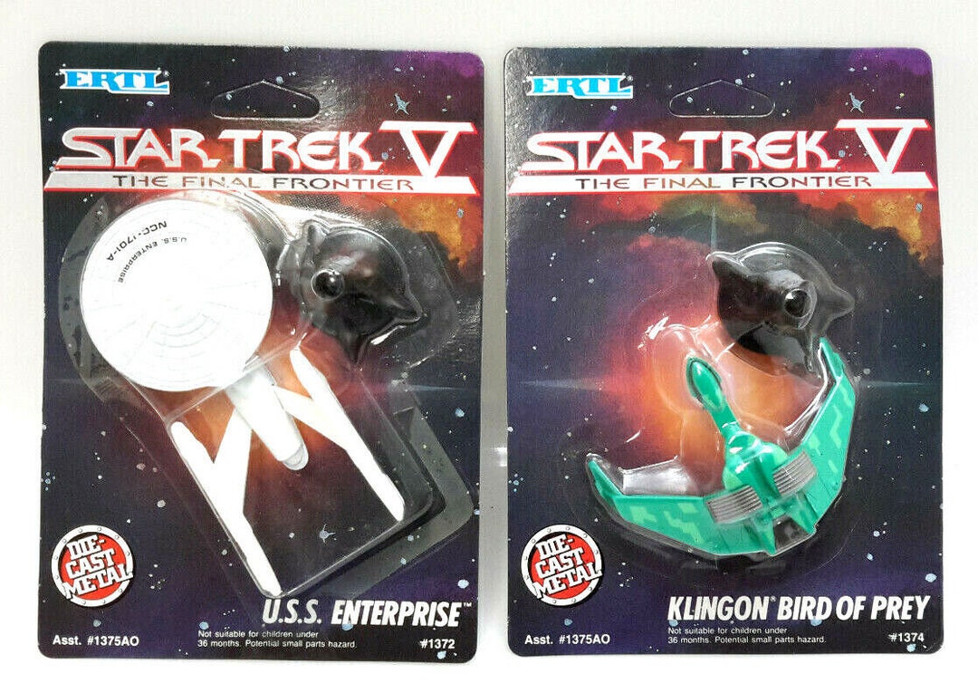 1989 Star Trek V ERTL Die-cast Ship Collection- Case Fresh Set of 2 - Etsy