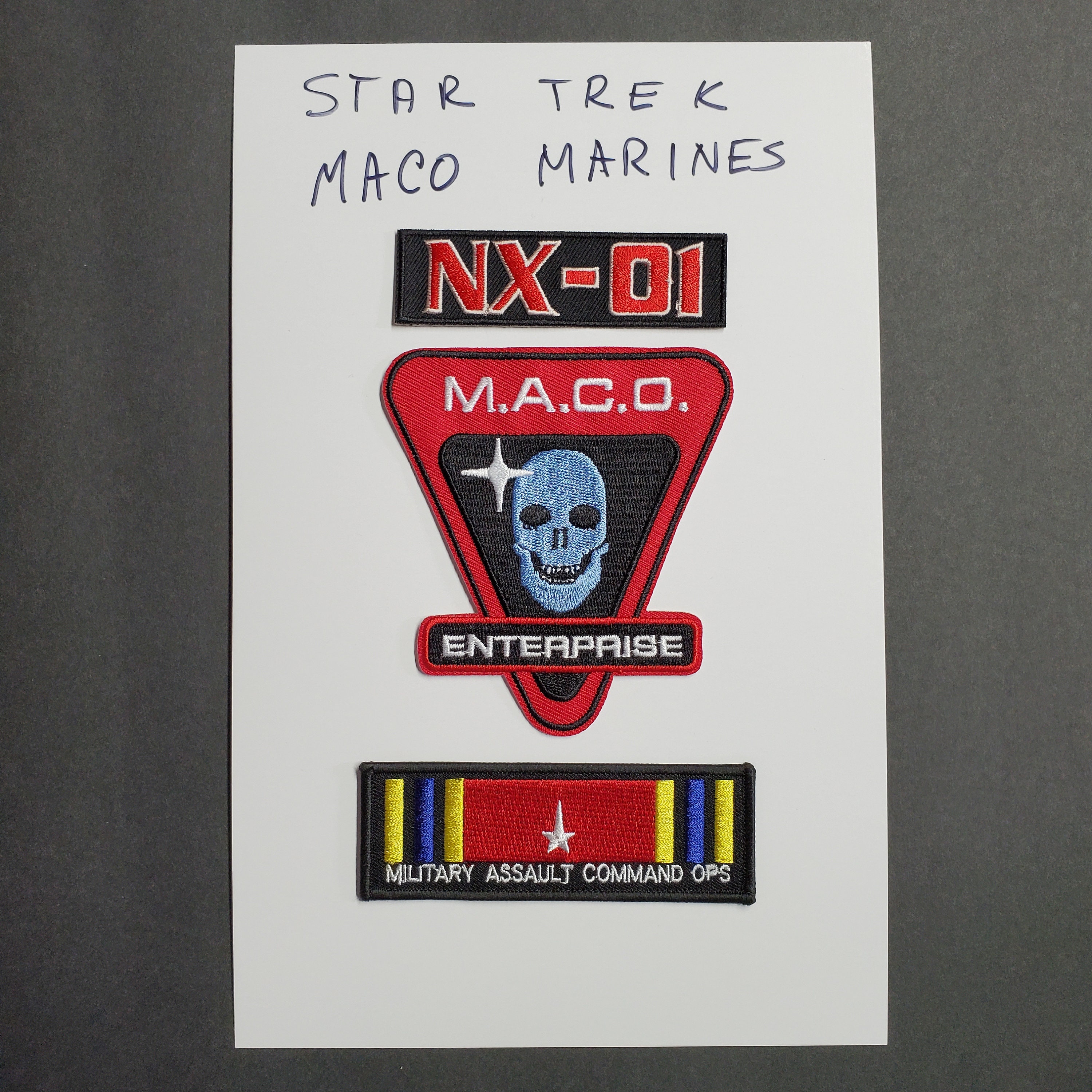 Deluxe Star Trek Enterprise MACO Marines 4 Patch Set of 3 - Etsy