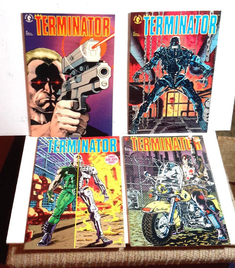 1990 Terminator:tempest Comic Book Set of 4 Dark Horse First - Etsy