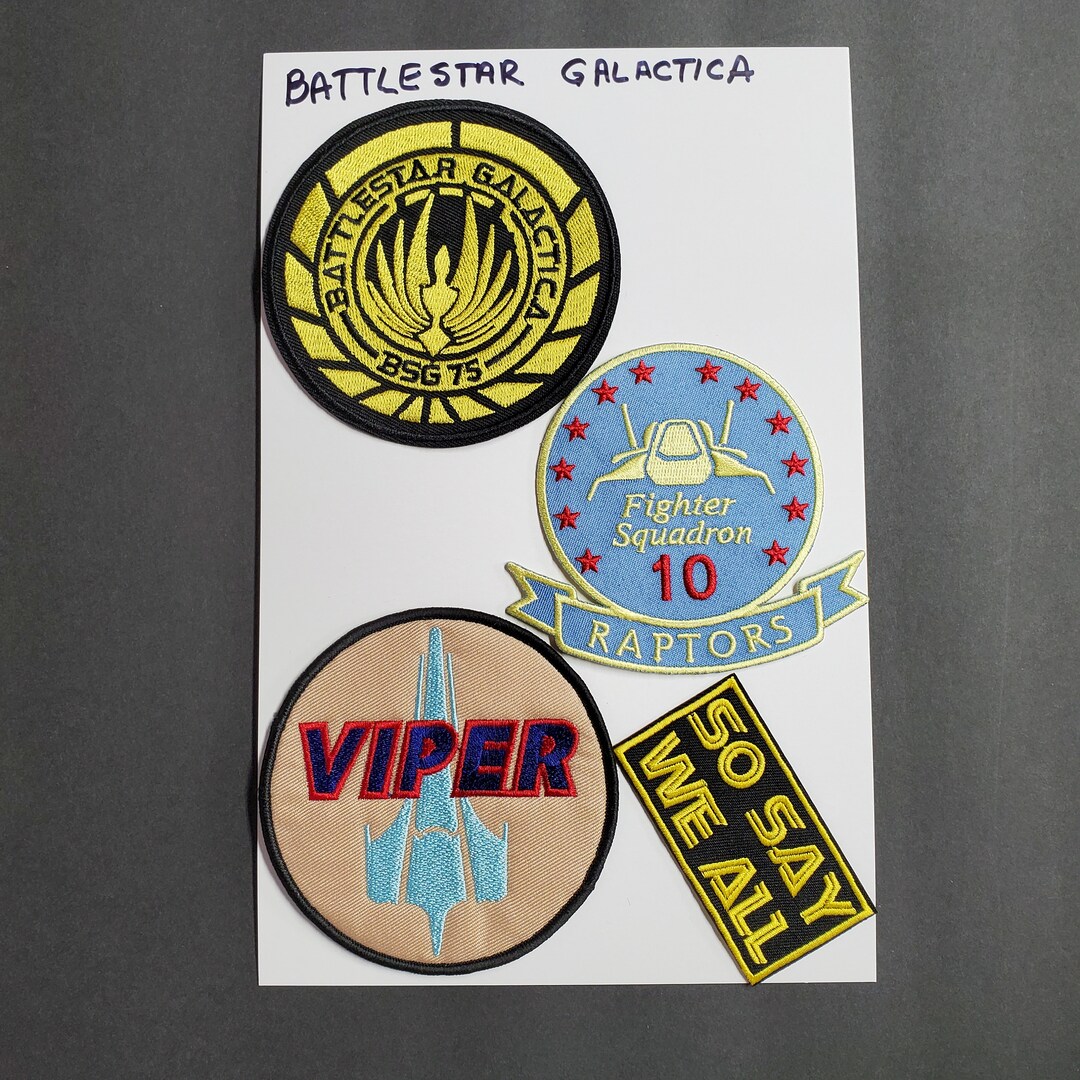 Cosplay Battlestar Galactica 3"-5" DELUXE Patch Set of 4 - Etsy