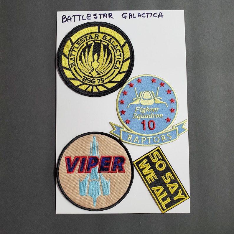 Cosplay Battlestar Galactica 3"-5" DELUXE Patch Set of 4 - Etsy