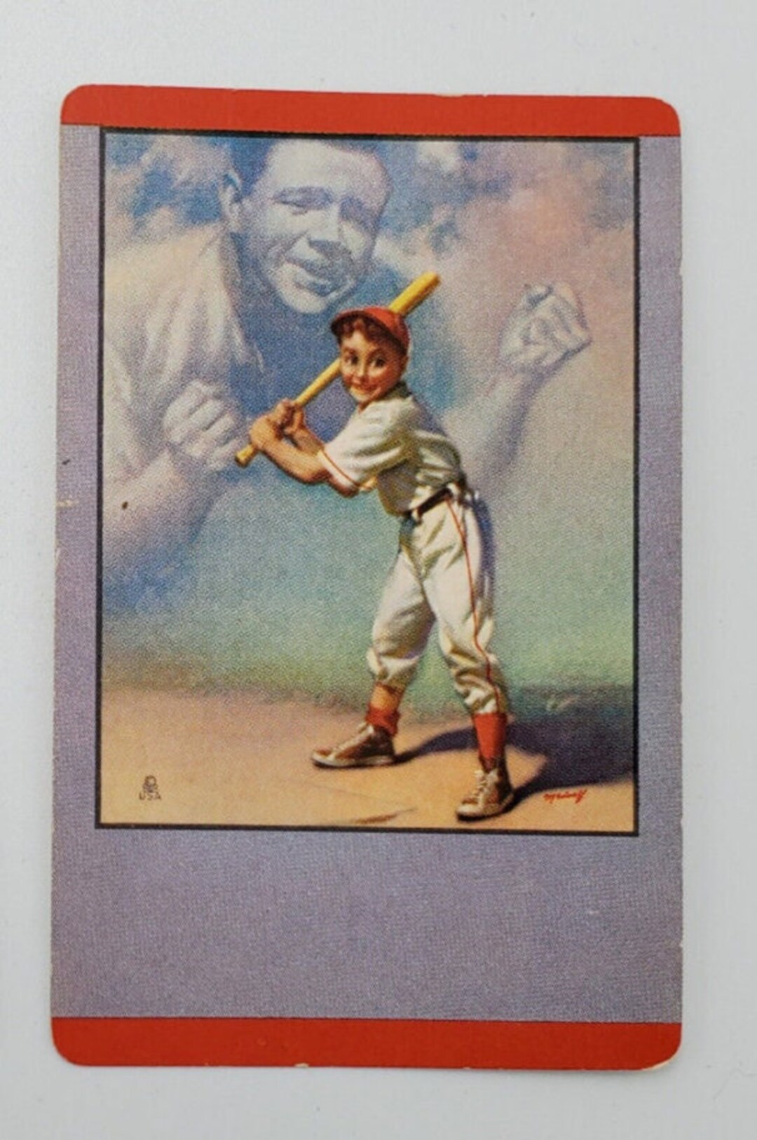 Original 1953 Babe Ruth Playing Card- Brown & Bigelow- Excellent ...