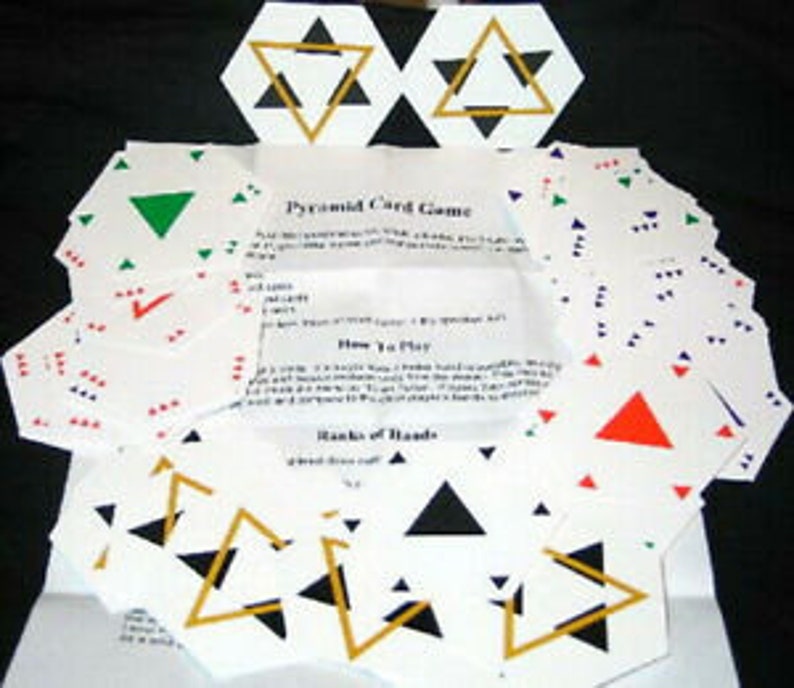 Vintage Battlestar Galactica 55 Card Pyramid Card Game W Instructions ...