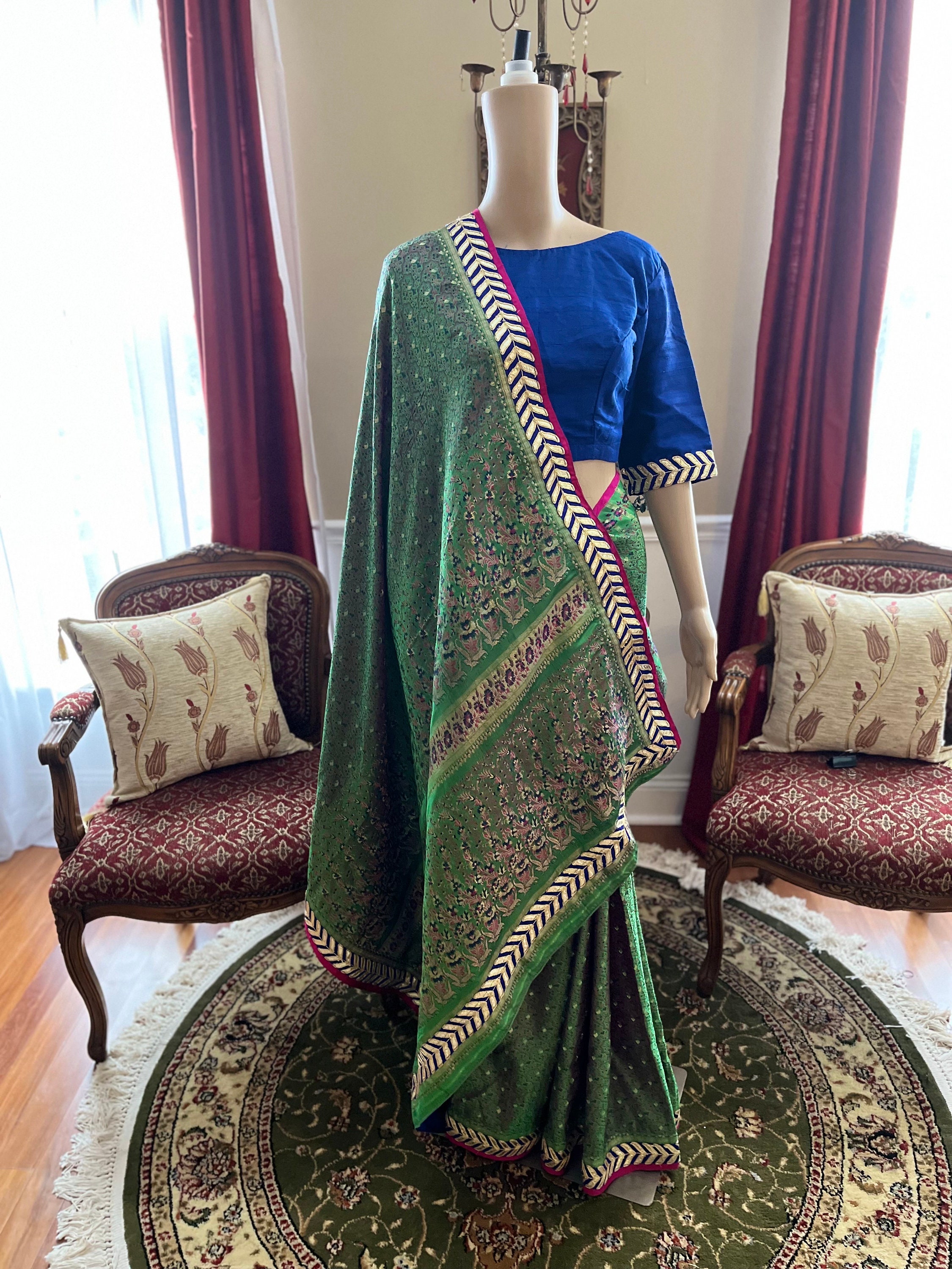 Redesigned Vintage Banarasi Silk Saree - Etsy