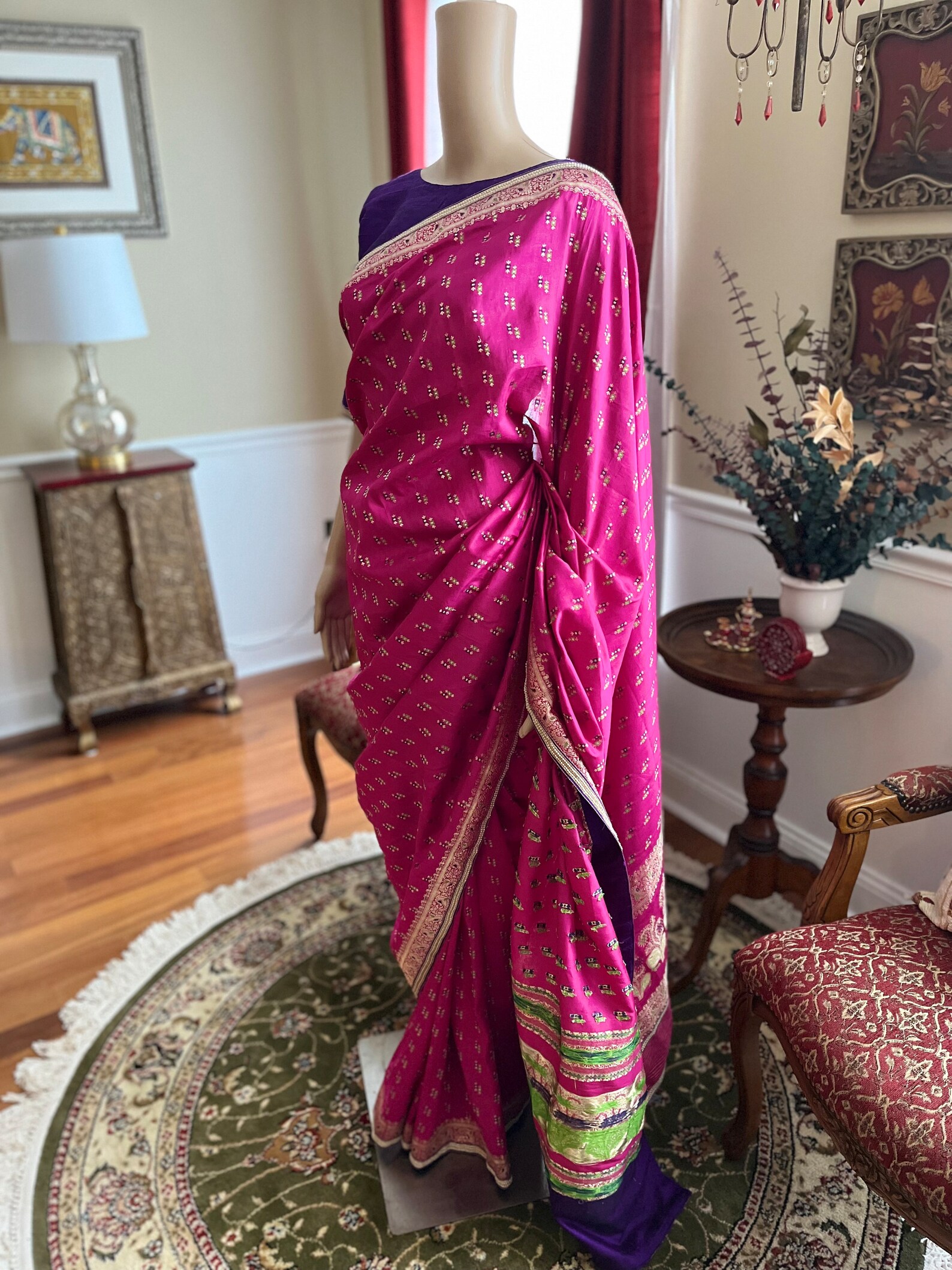 Redesigned Vintage Banarasi Silk Saree - Etsy
