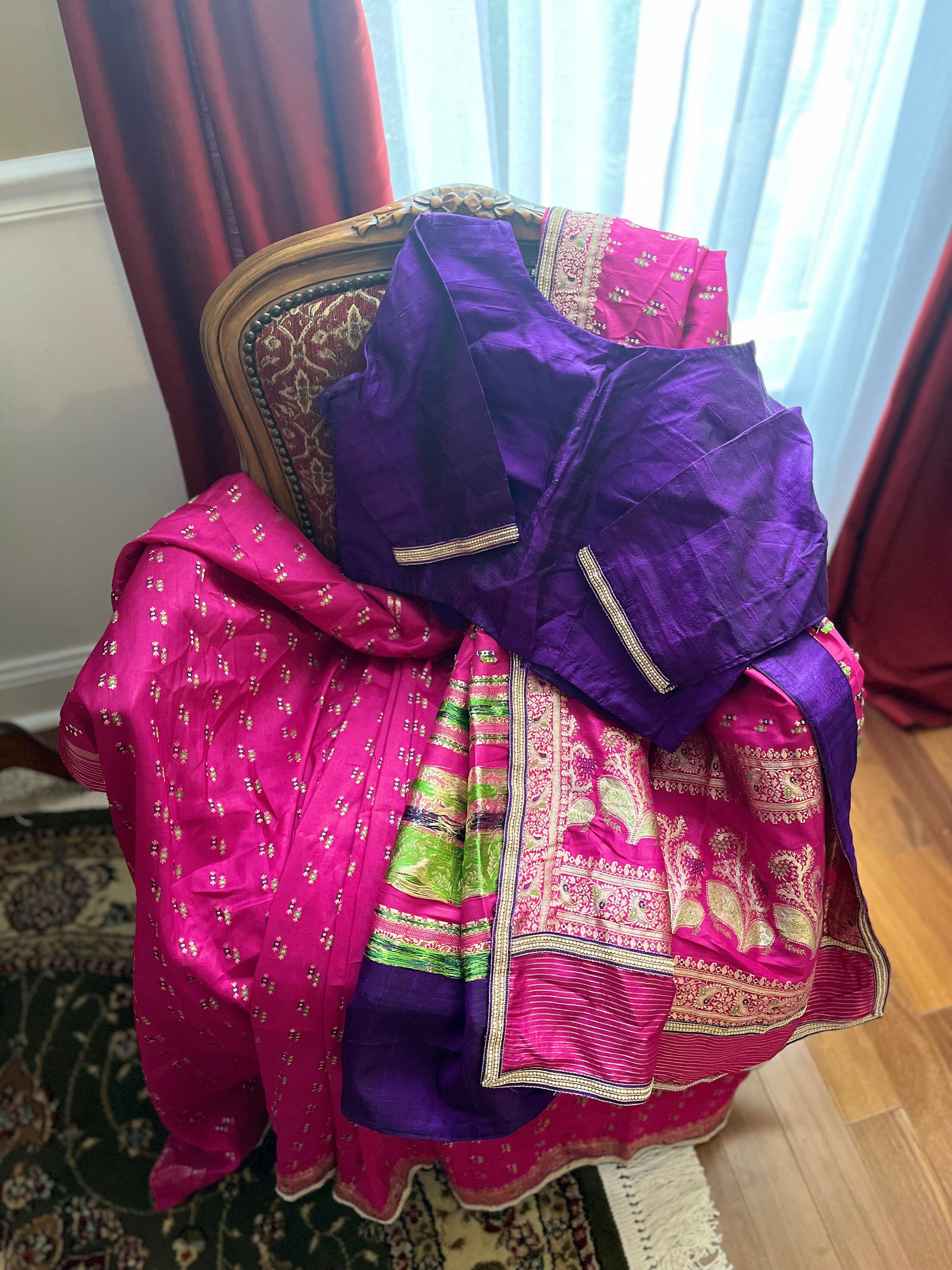 Redesigned Vintage Banarasi Silk Saree - Etsy