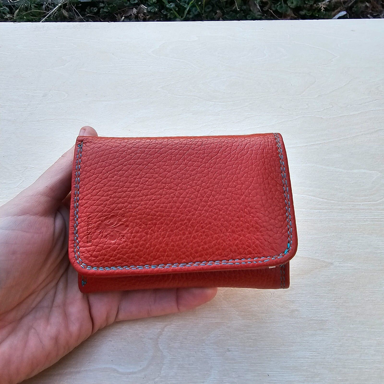 Firenze Wallet Pebbled Leather Pre-owned - Etsy