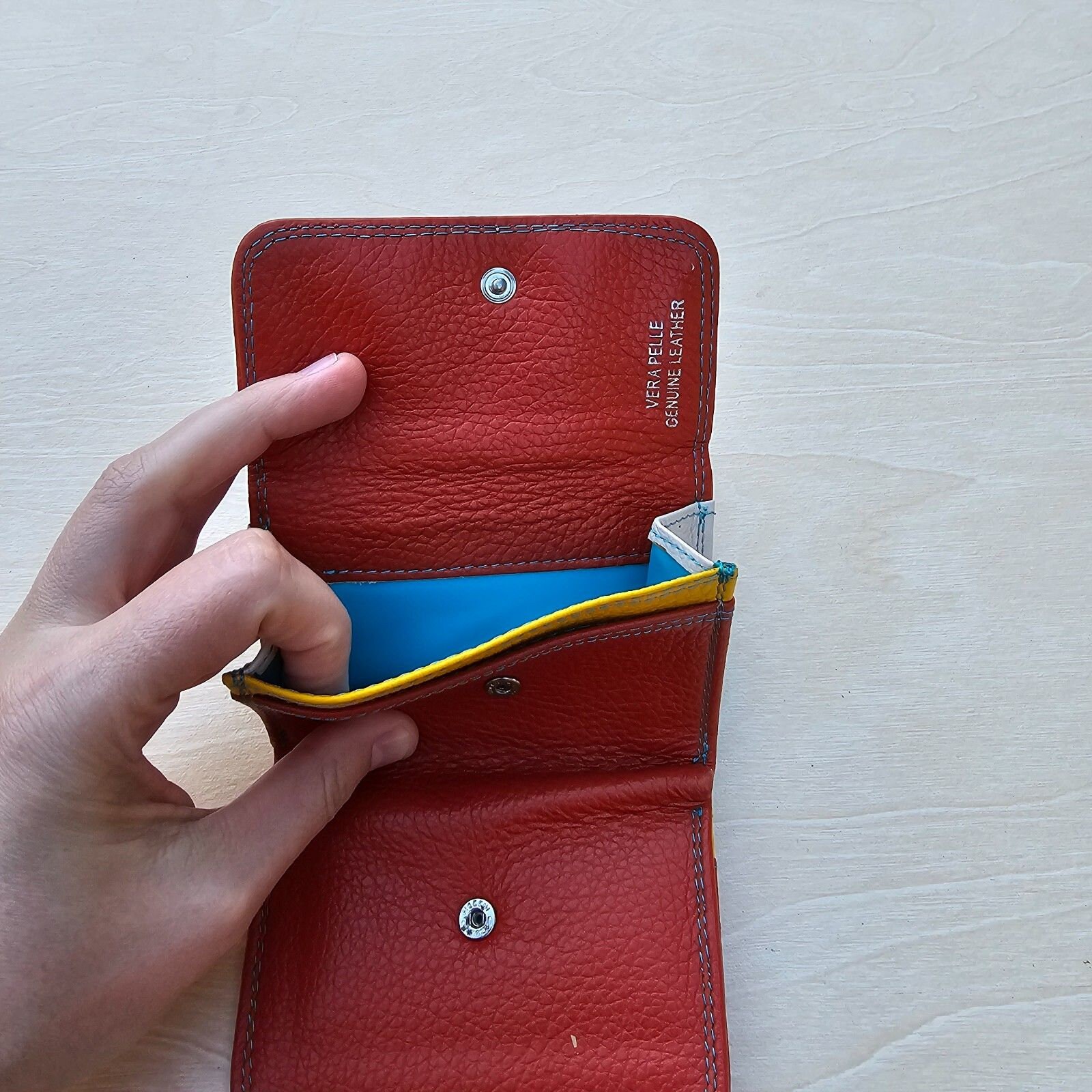 Firenze Wallet Pebbled Leather Pre-owned - Etsy