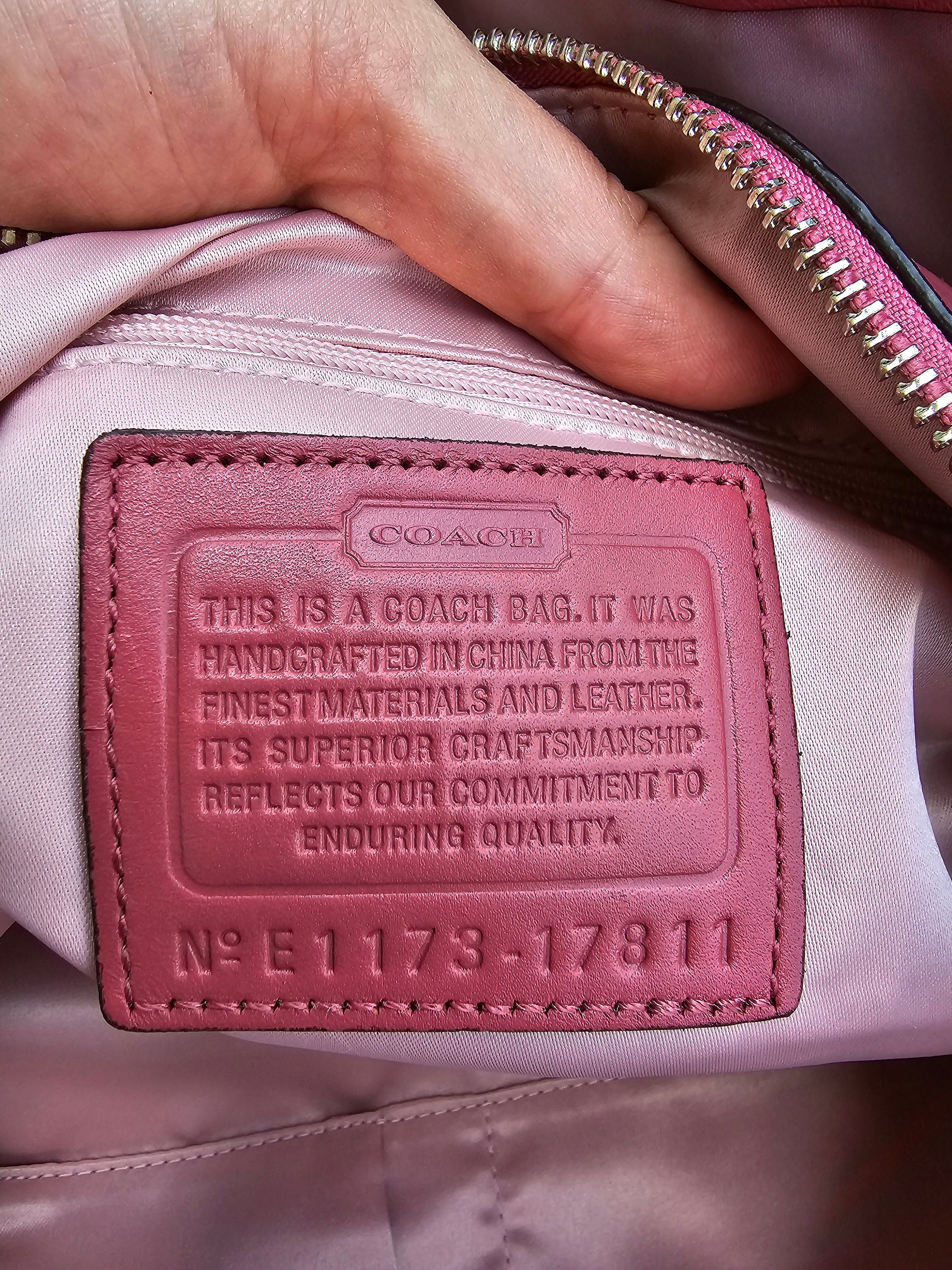 Vintage Coach Leather Chelsea Jayden Bag Dusty Pink Color Coach Satchel ...