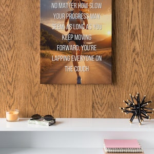 Motivational Running Poster | 'keep Moving Forward' Quote | Female ...