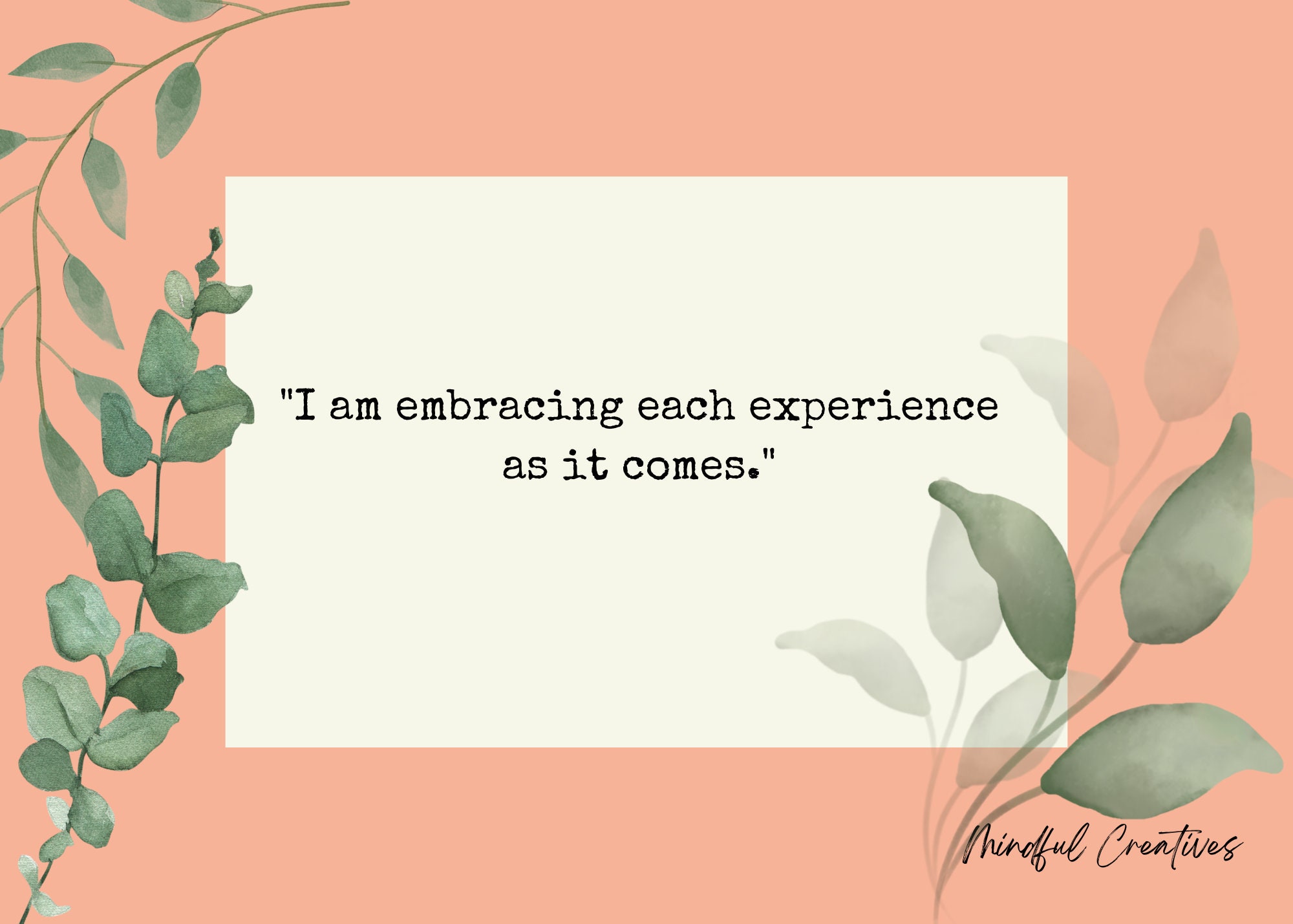 30 Mindfulness Affirmation Cards, Positive Affirmations, Mindful ...