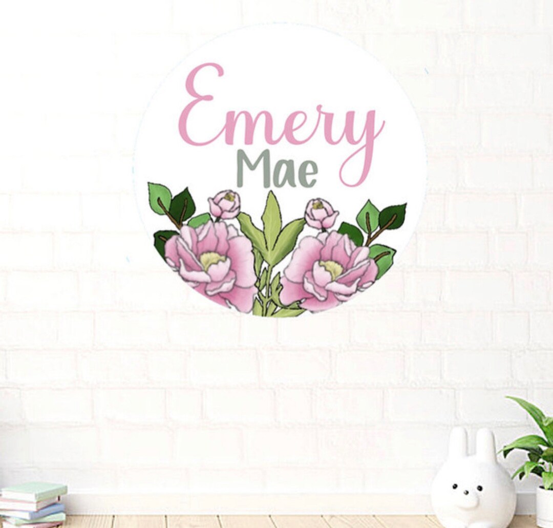 Peony Florals SVG - Peonies Floral Nursery Sign SVG - Floral Design ...
