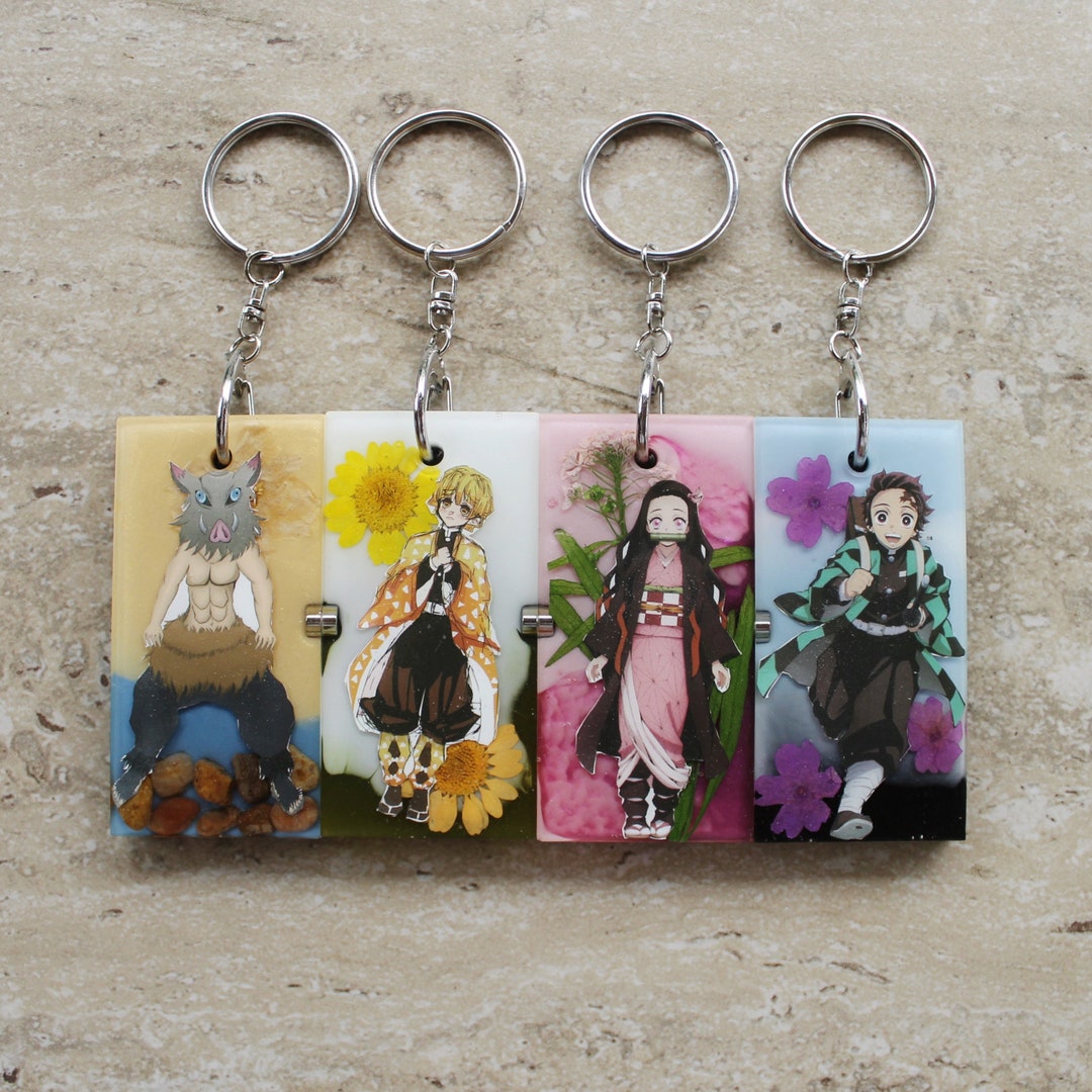 Demon Slayer Magnetic Keychains - Etsy