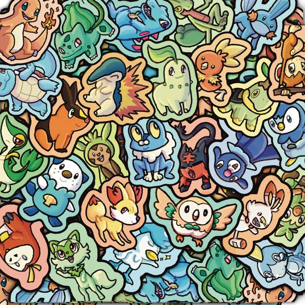 Custom Pokemons Stickers - Etsy