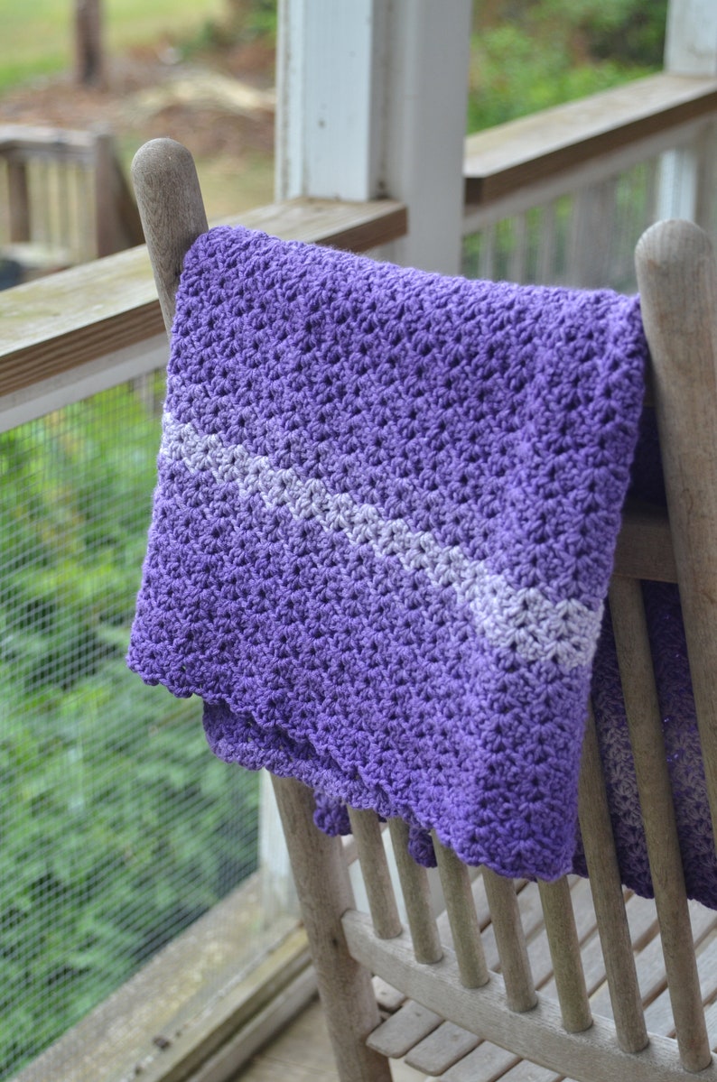 Purple Ombre Baby Afghan 1 - Etsy