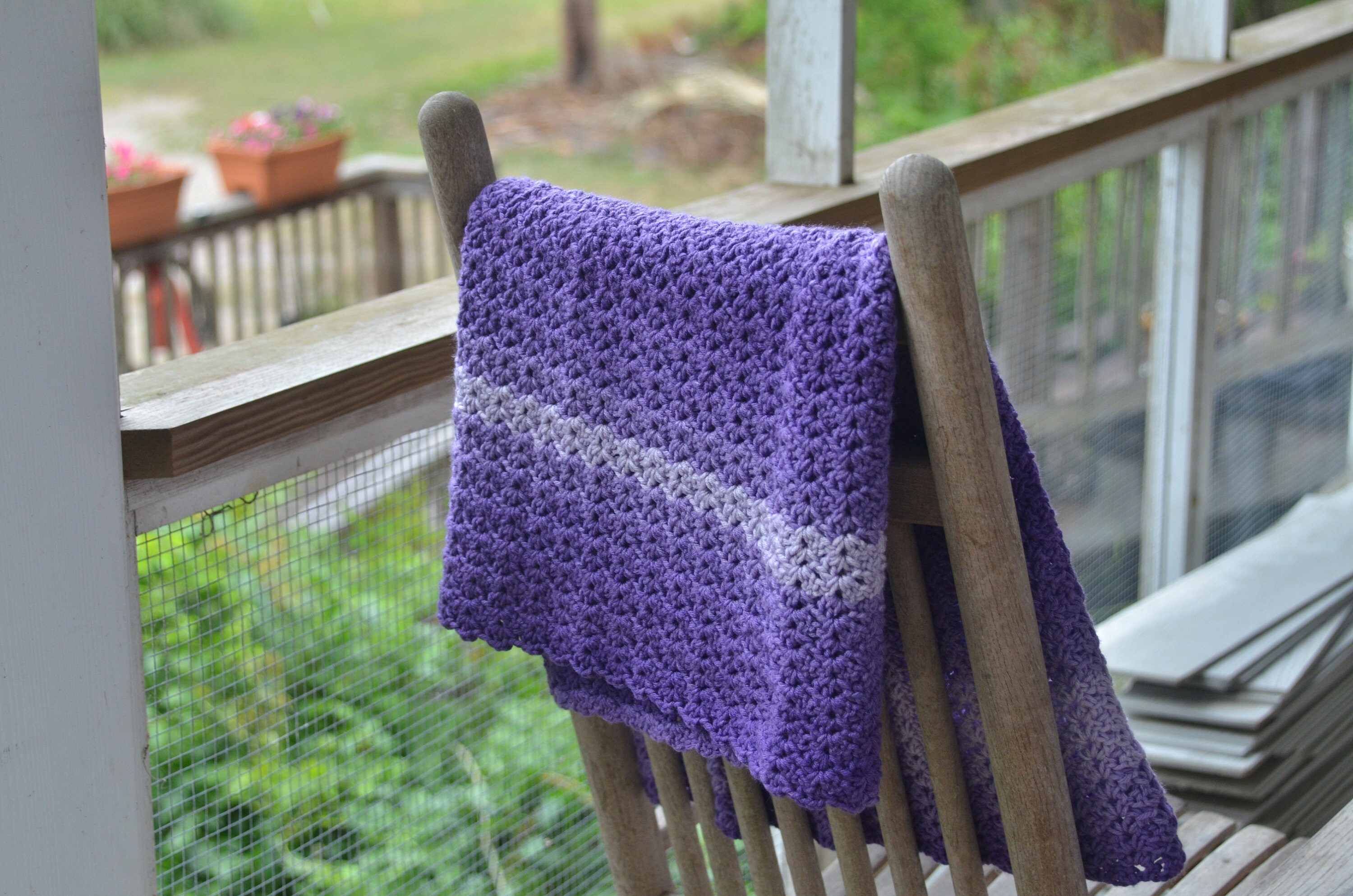 Purple Ombre Baby Afghan 1 - Etsy