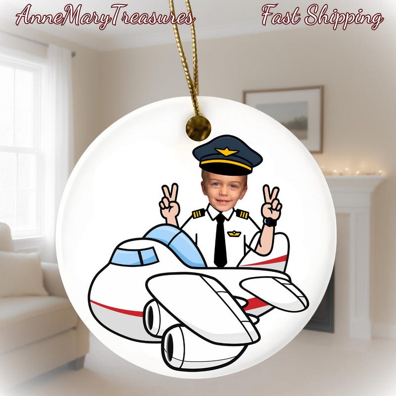Airplane Face Ornament - Etsy Canada