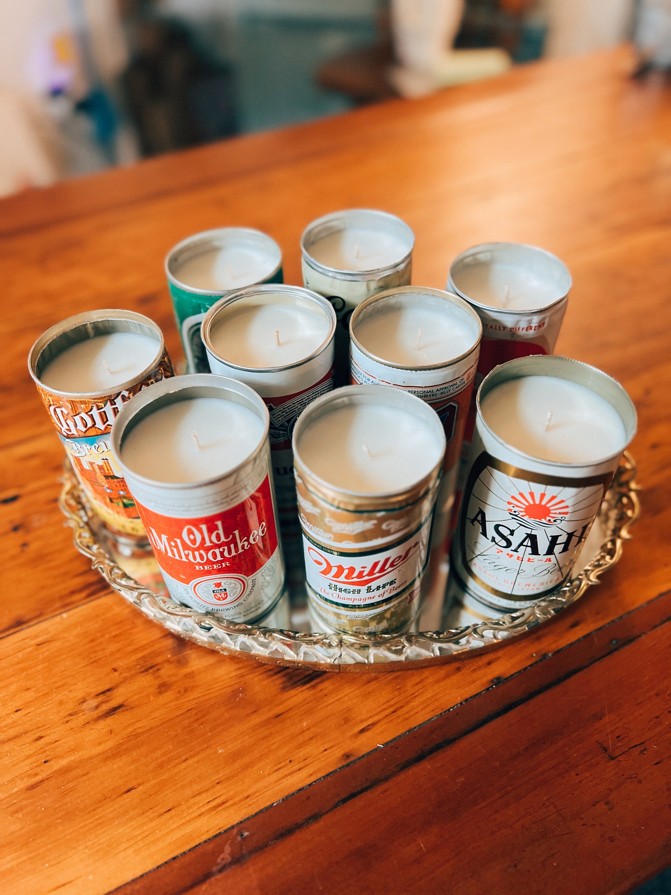 Soy Candles in Vintage Beer Cans Burn, Burn, Burn - Etsy