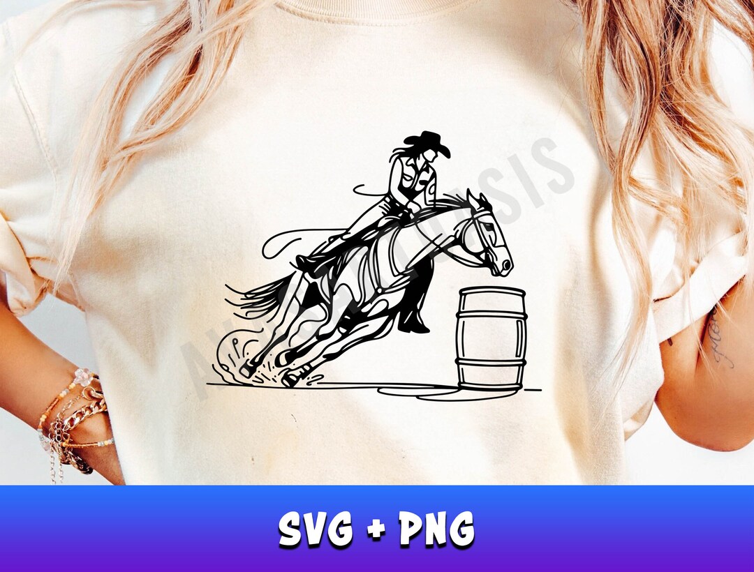 Barrel Racing Svg Png, Cowgirl Svg, Western Svg, Horse Svg, Rodeo Svg ...