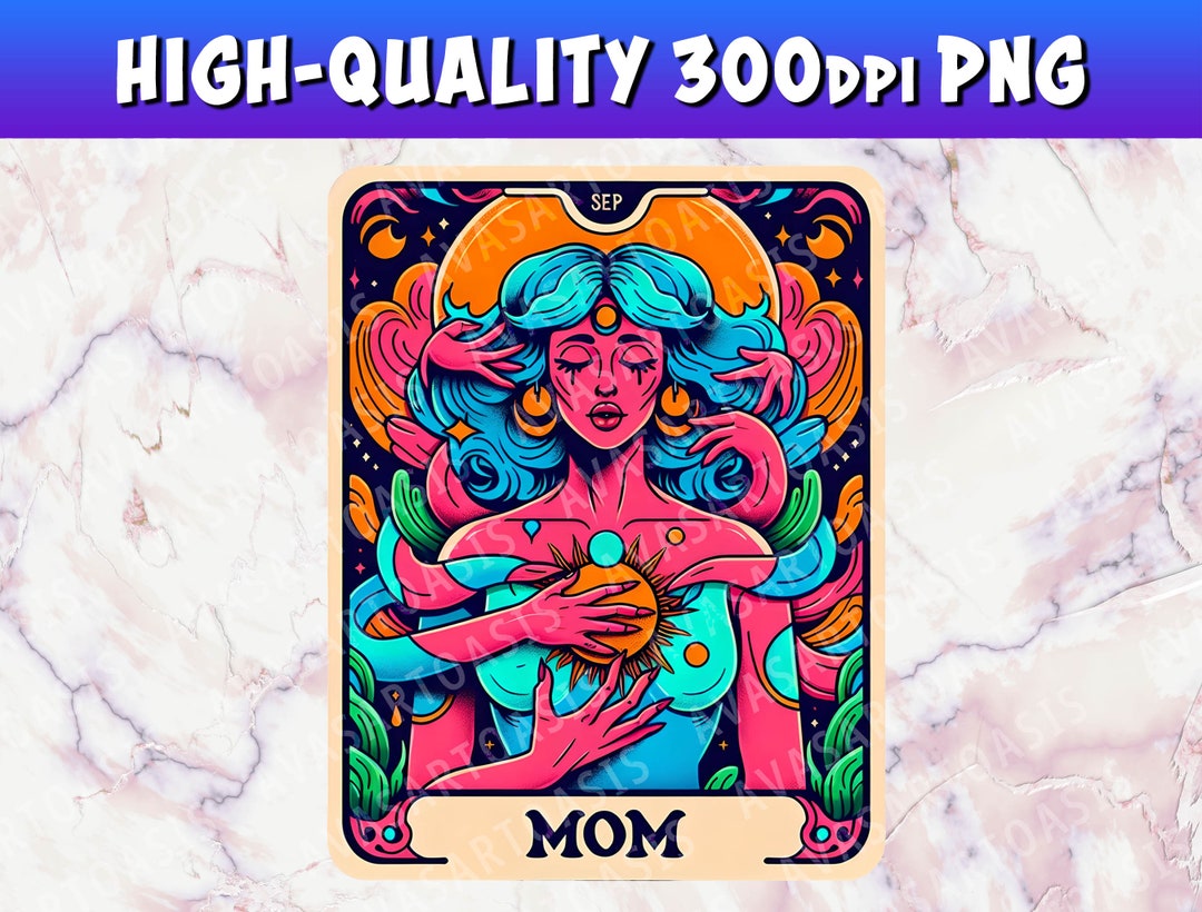 The Mom Tarot Card PNG, Funny Tarot Card, Mom Life Png, Mother's Day ...