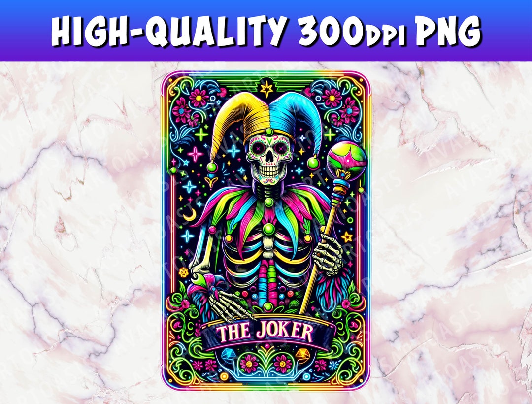 The Joker Tarot Card PNG, Skeleton Funny Tarot Card, Sarcastic Png ...