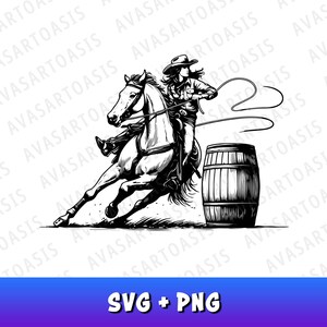 Barrel Racing Svg Png, Cowgirl Svg, Western Svg, Horse Svg, Barrel ...