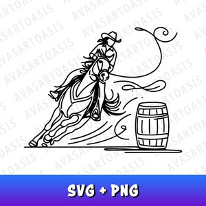 Barrel Racing Svg Png, Cowgirl Svg, Western Svg, Sublimation Designs ...