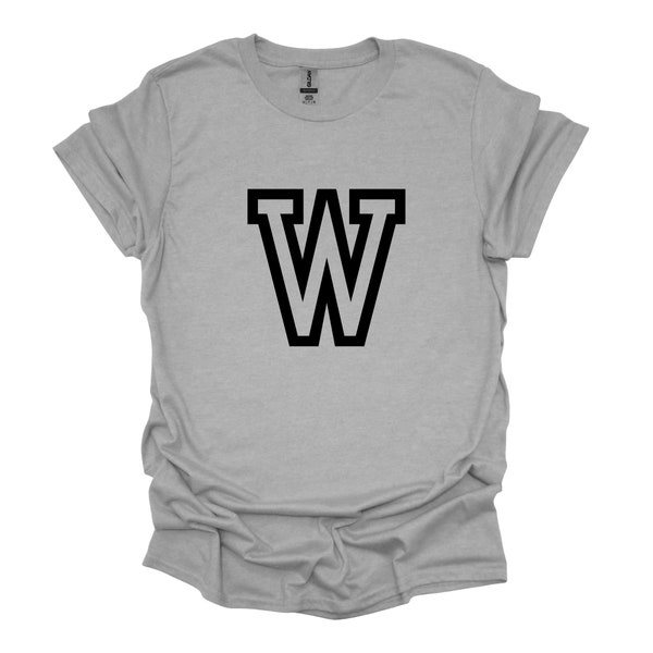 Letter W T Shirt - Etsy