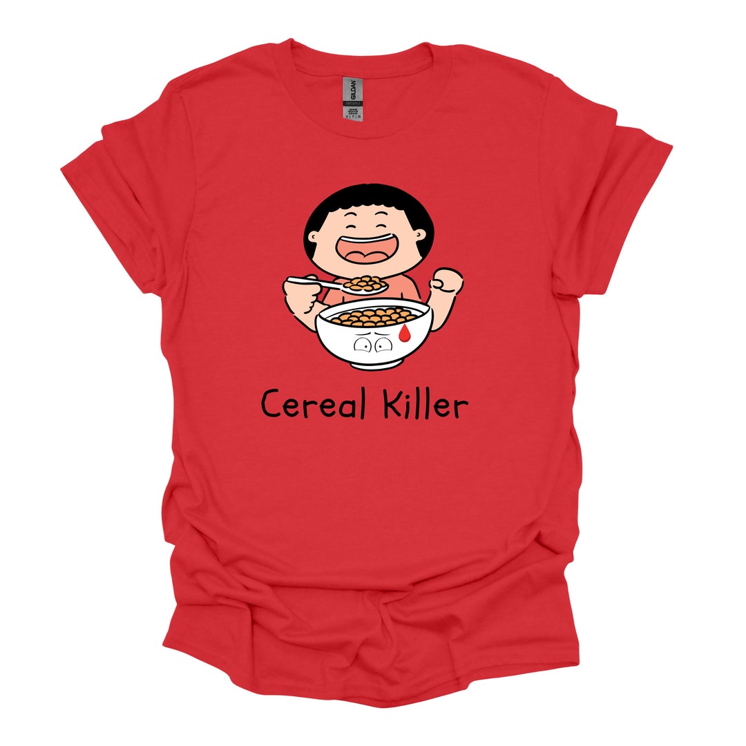 Funny Meme Tee Cereal Killer T Shirt Kidcore Offensive - Etsy