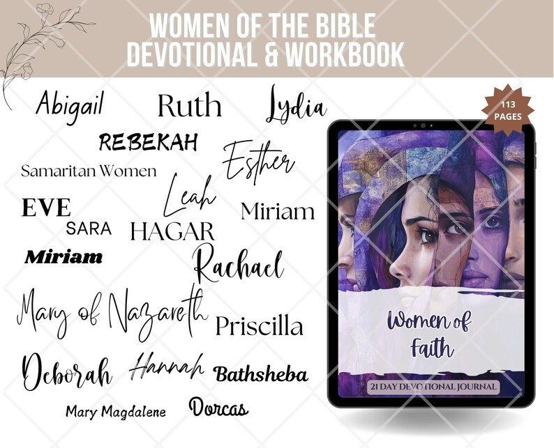 Women of Faith Bible Study | Women Ministry Workbook | 21 Day Devotional | Christian Devotional ...