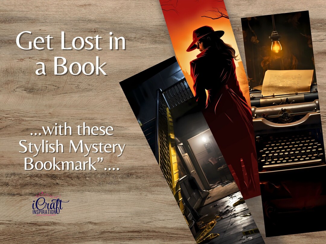 4 Printable Bookmarks for Mystery Lovers | Crime Fighter Bookmarks - Etsy