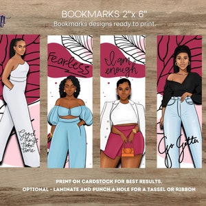 4 Printable Bookmarks | Motivational Quotes | Positive Affirmation ...