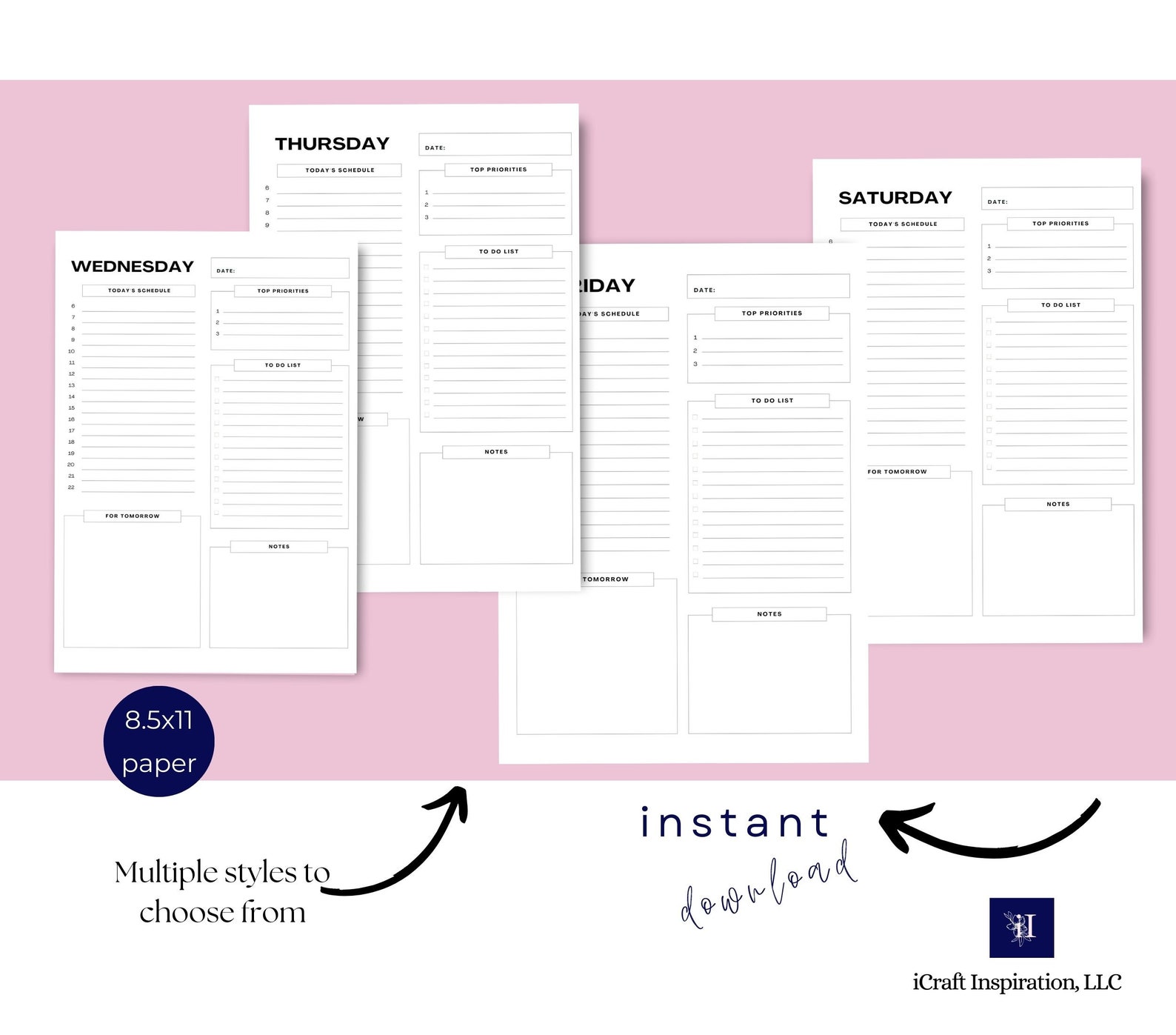 Editable TO DO LIST. Blank Printable to Do List. Daily Checklist ...