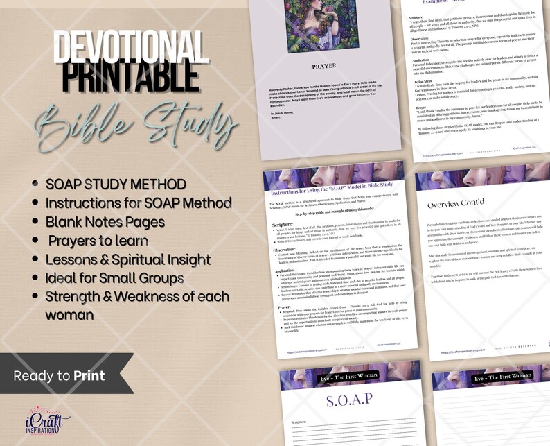 Women of Faith Bible Study | Women Ministry Workbook | 21 Day ...