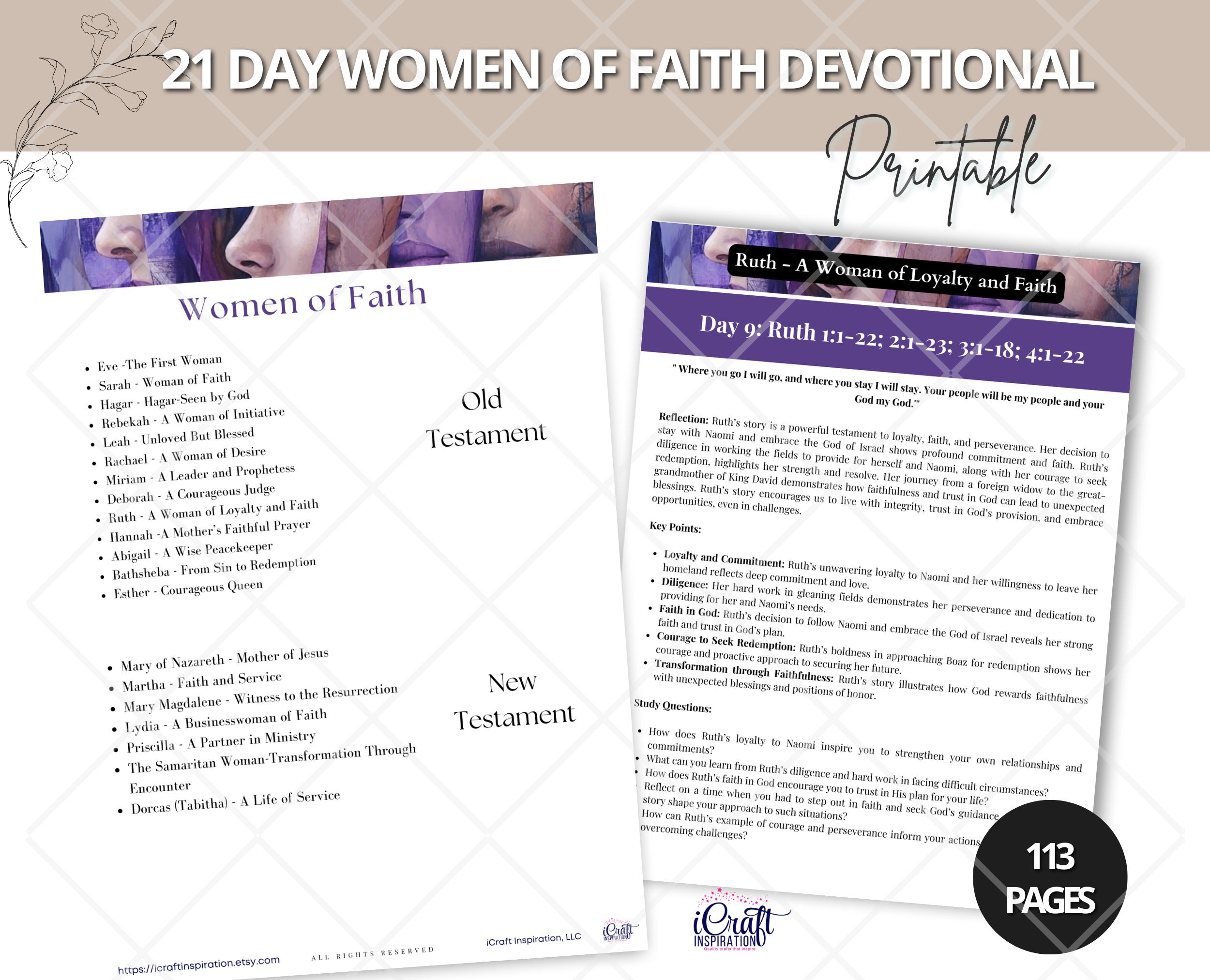 Women of Faith Bible Study | Women Ministry Workbook | 21 Day ...